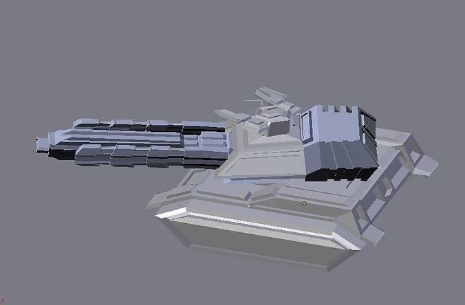Sci fi Fighter Tank 3D model 3D printable | CGTrader