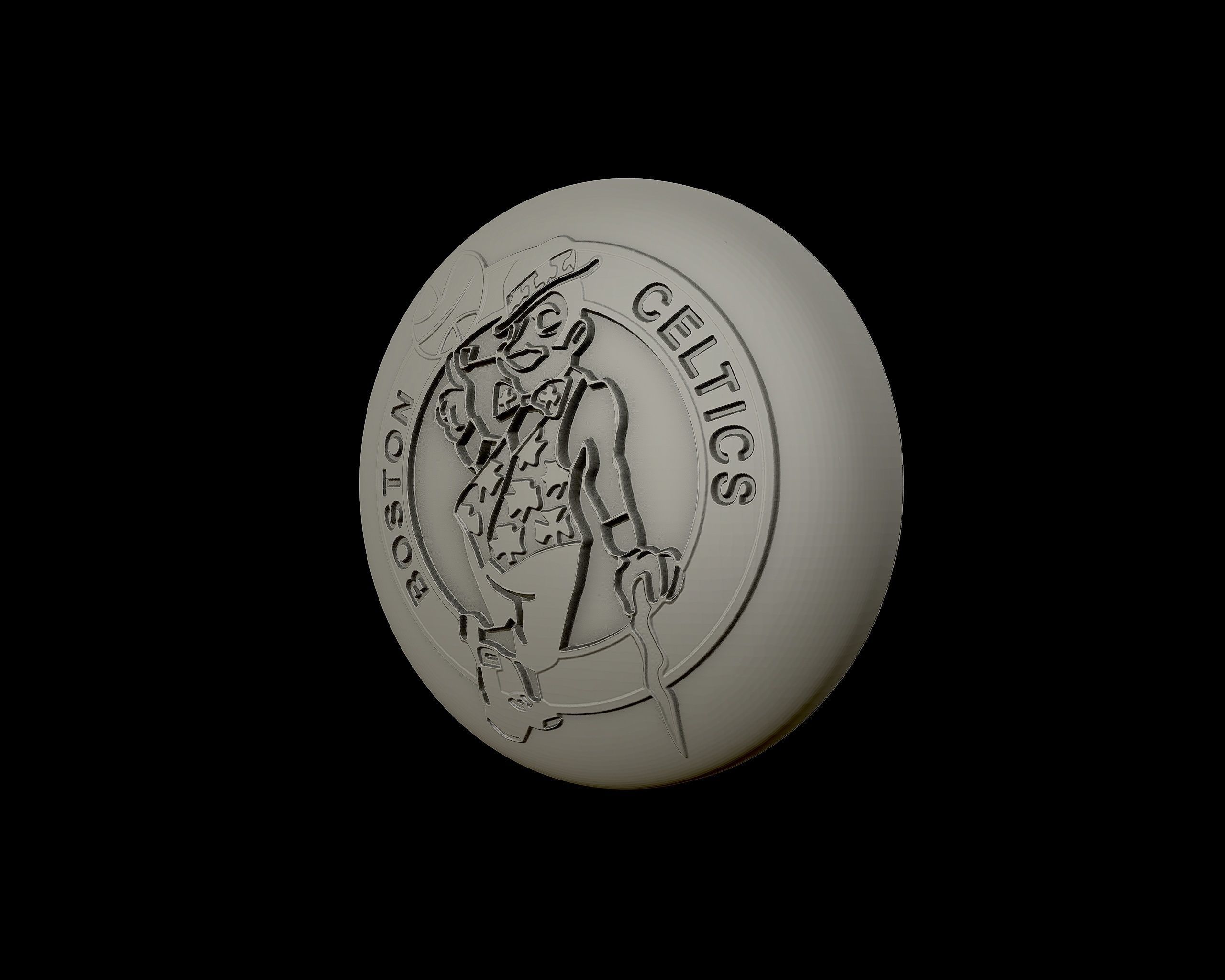 Boston Celtics Logo 3D Relief 3D model 3D printable | CGTrader