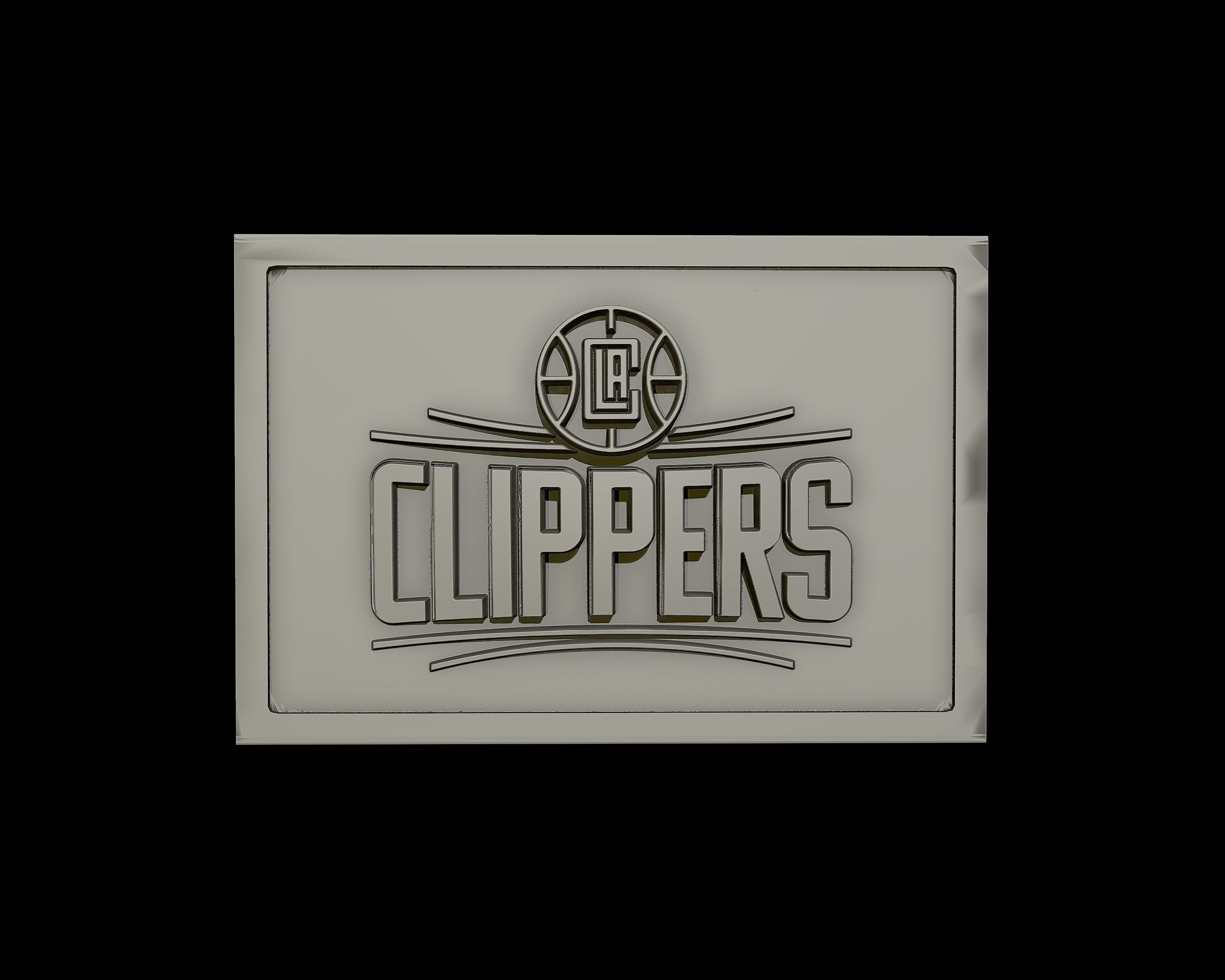 Los Angeles Clippers logo relief 3D model 3D printable | CGTrader