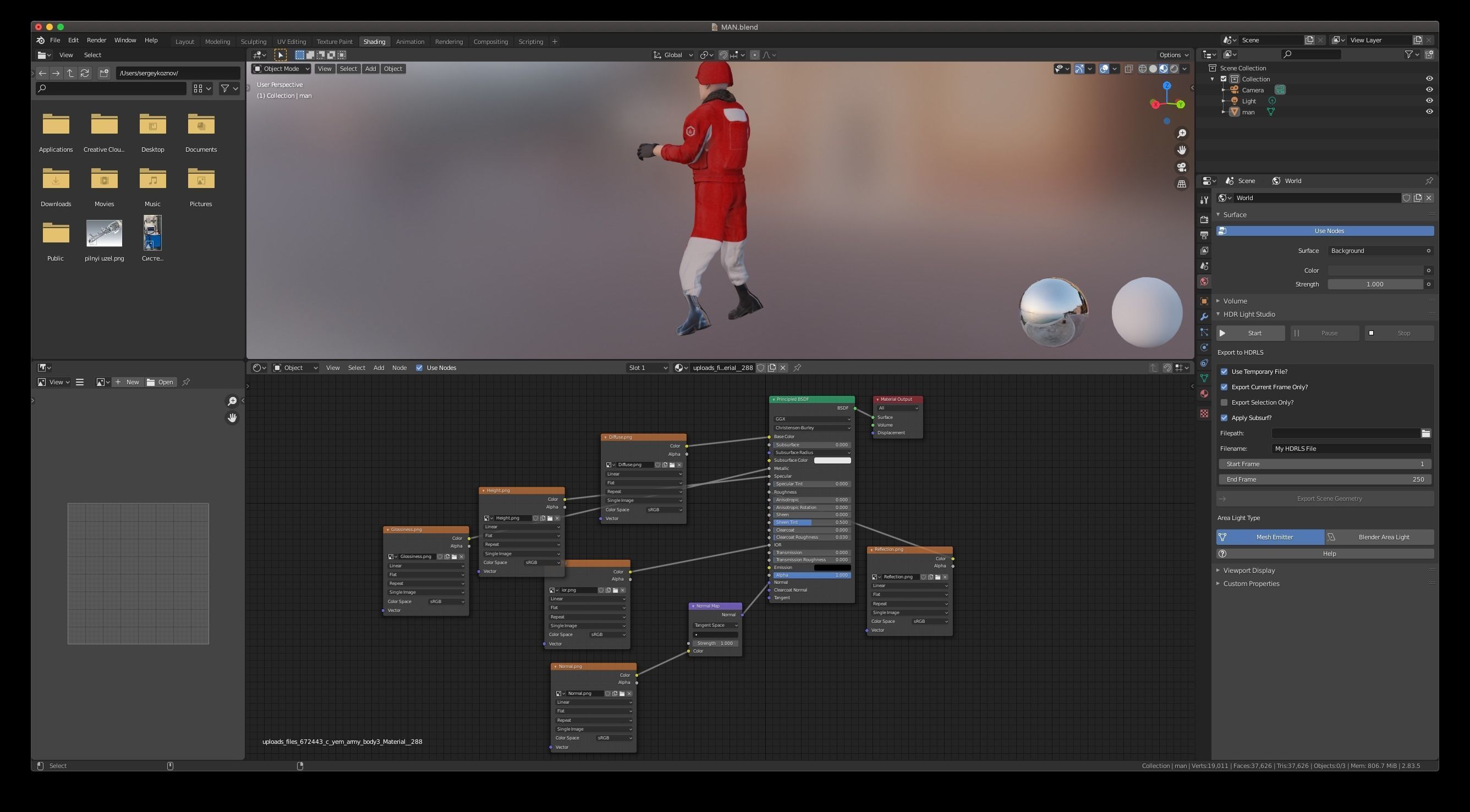 Army Man With Military Textures Pilot 3D model | CGTrader