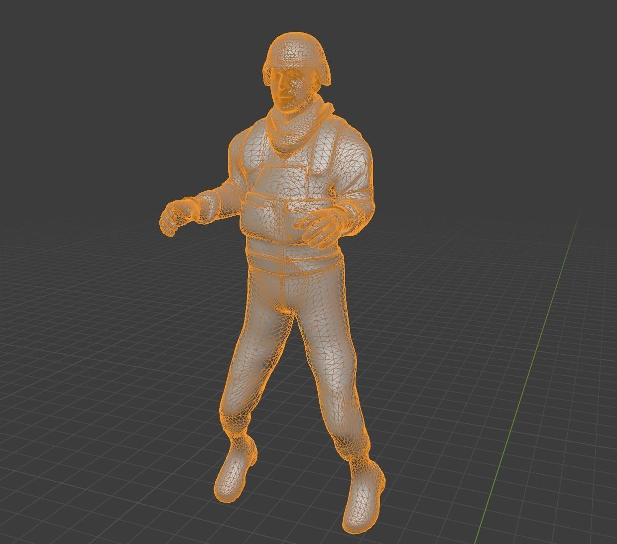 Army Man With Military Textures Pilot 3D model | CGTrader