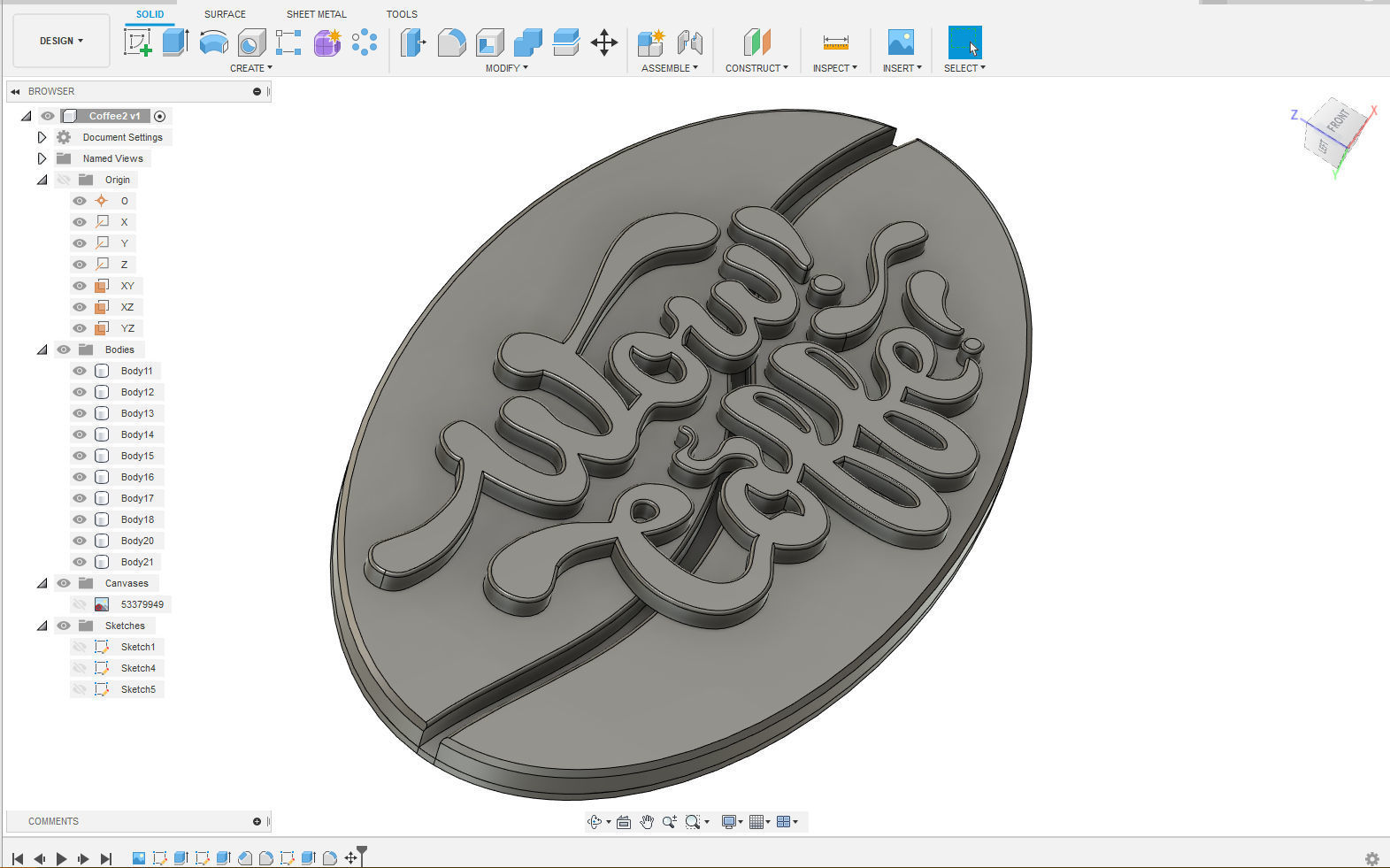 Coffee shop sign editeble model 3D model 3D printable | CGTrader