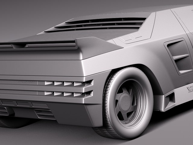 Vector W8 1990 1992 3D model | CGTrader