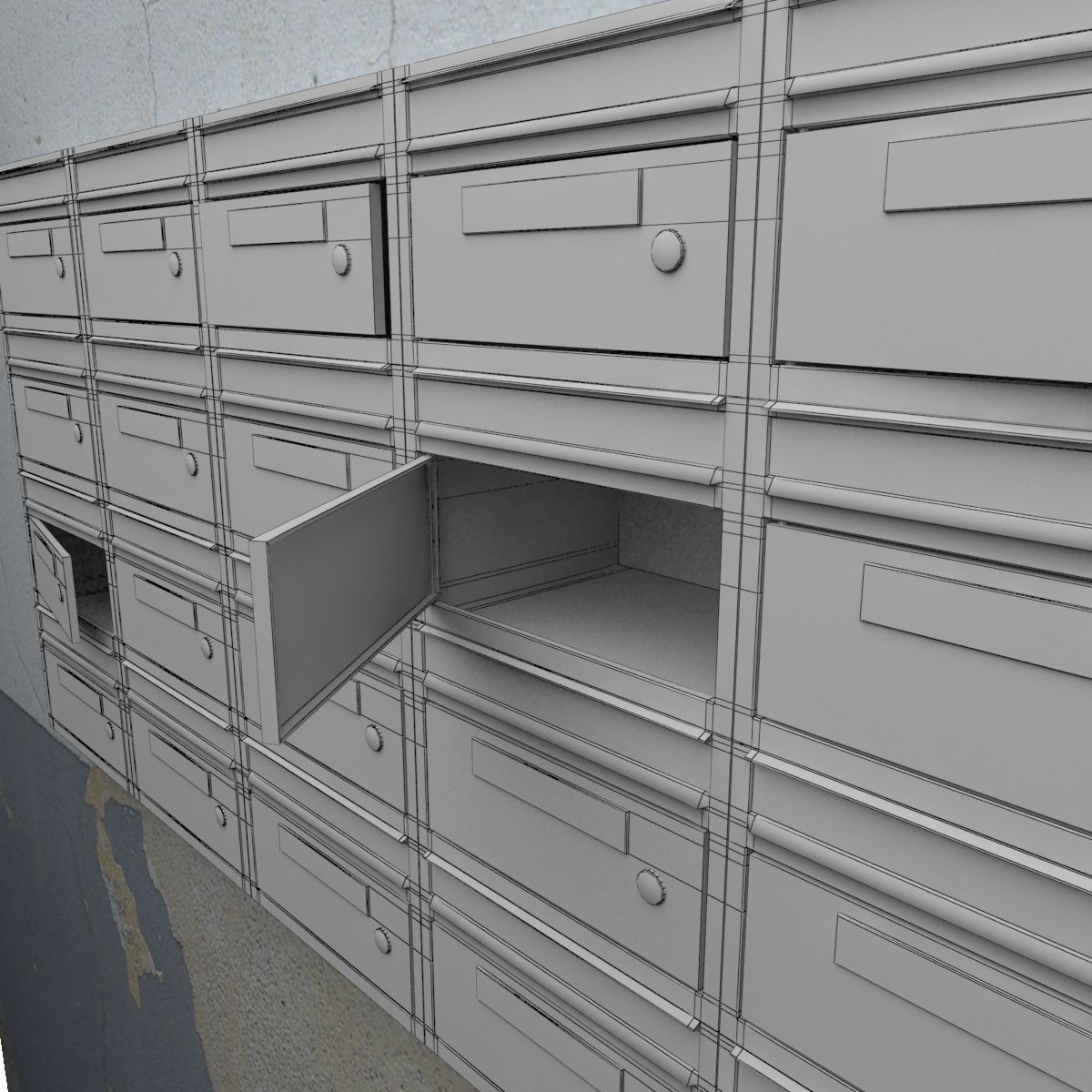 3D model mail boxes VR / AR / low-poly | CGTrader
