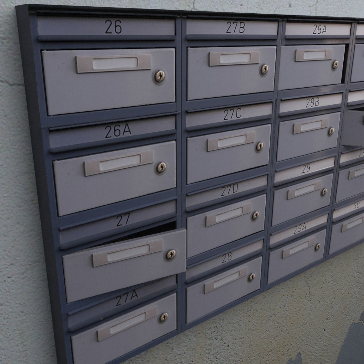 3D model mail boxes VR / AR / low-poly | CGTrader