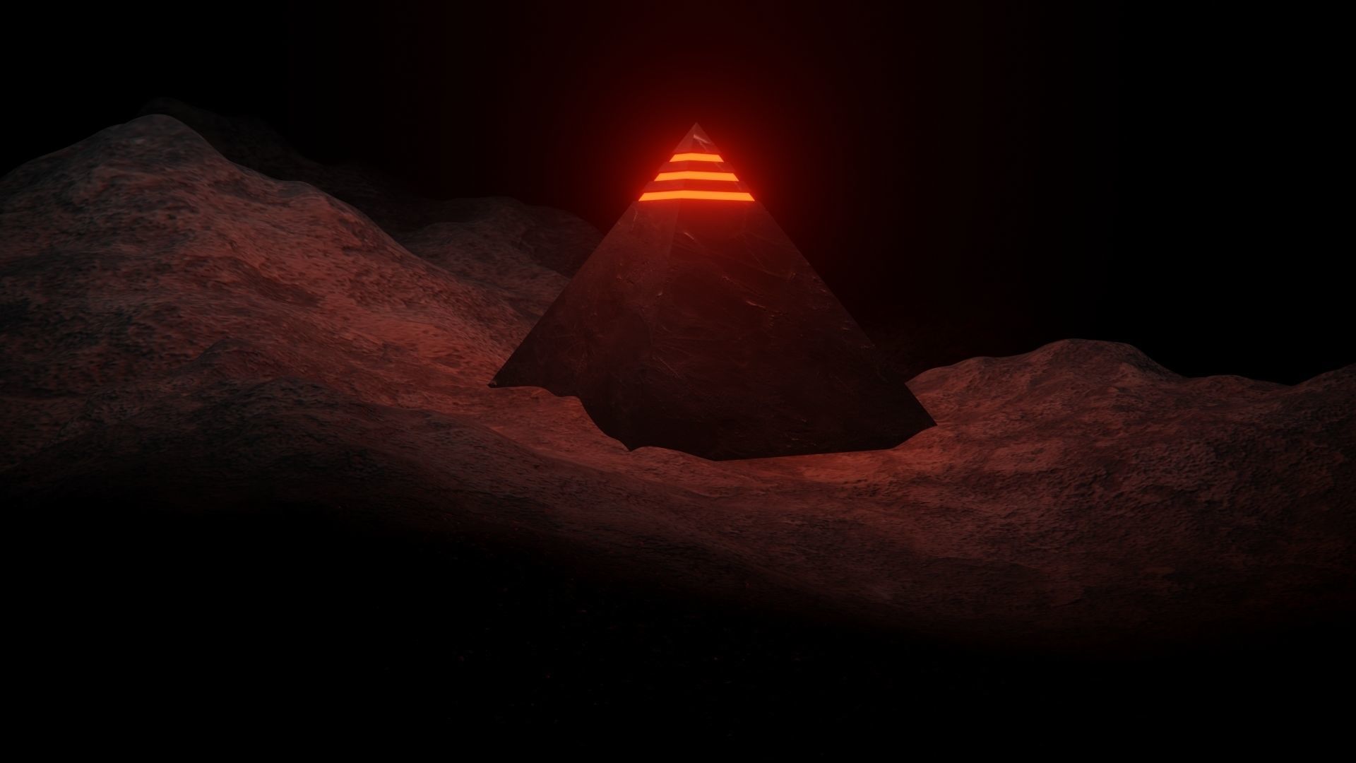 Alien Pyramid 3D model | CGTrader