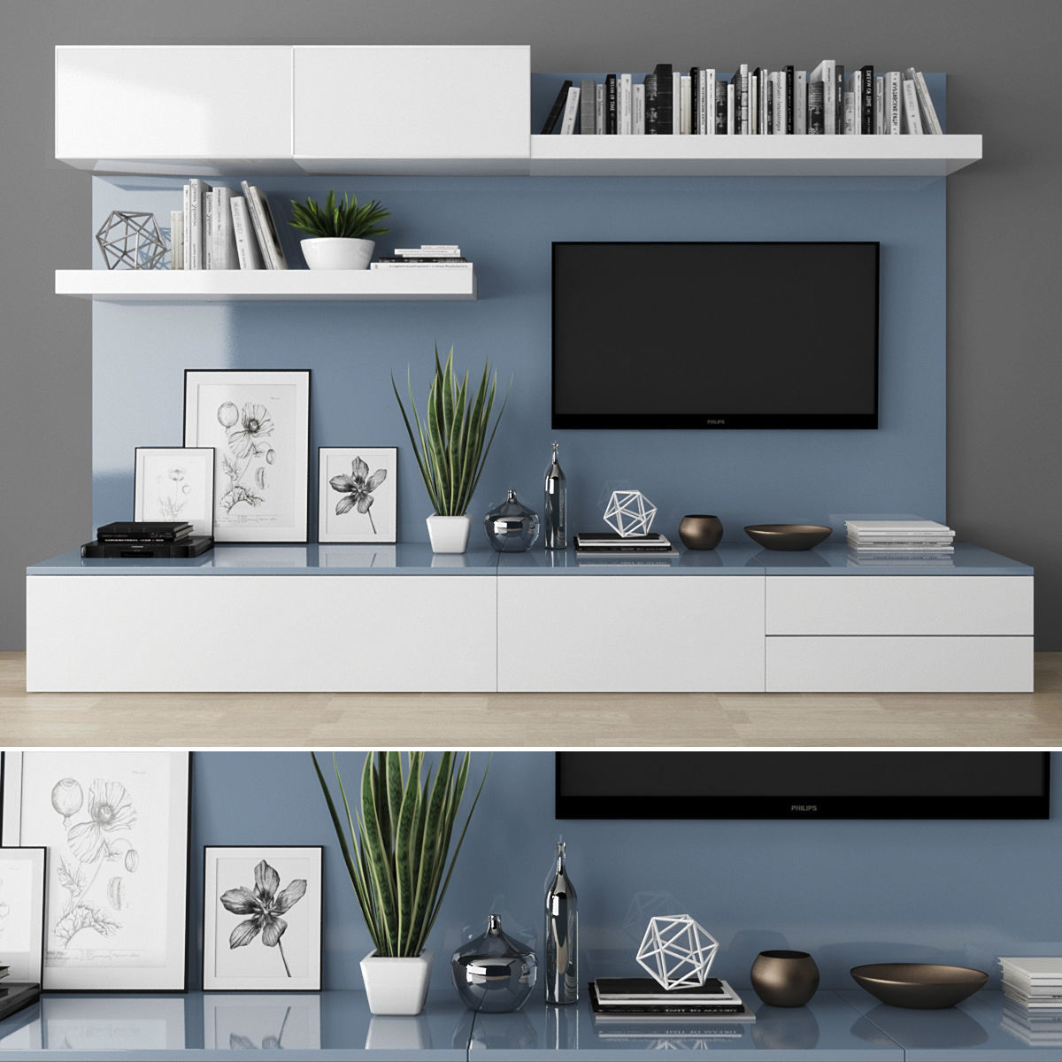 3D model Tv stand VR / AR / low-poly | CGTrader