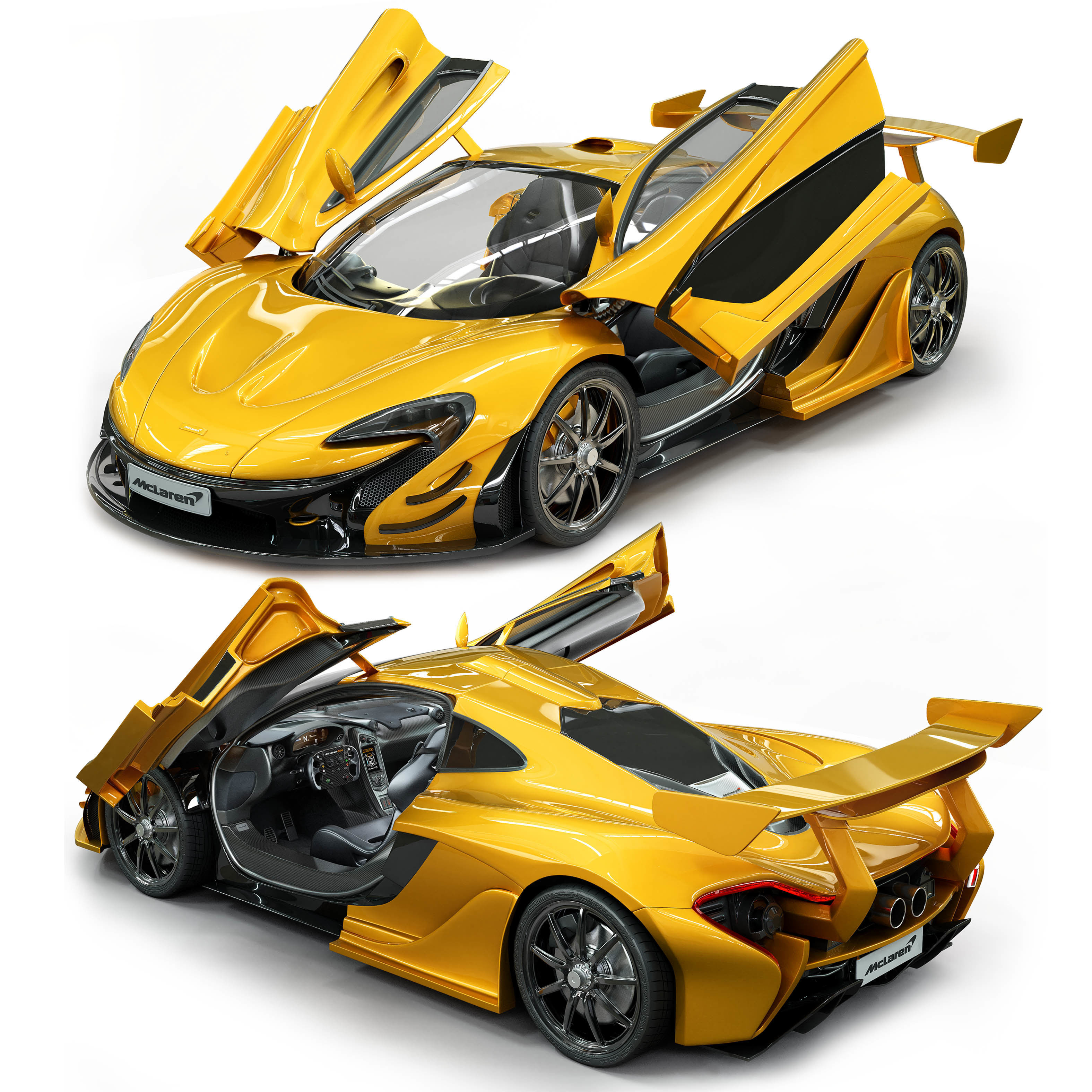McLaren p1 3D model | CGTrader