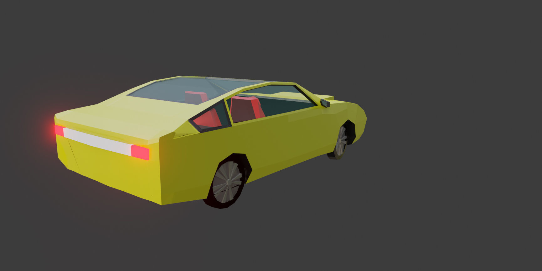 3D model Low polygon car with interior VR / AR / low-poly | CGTrader