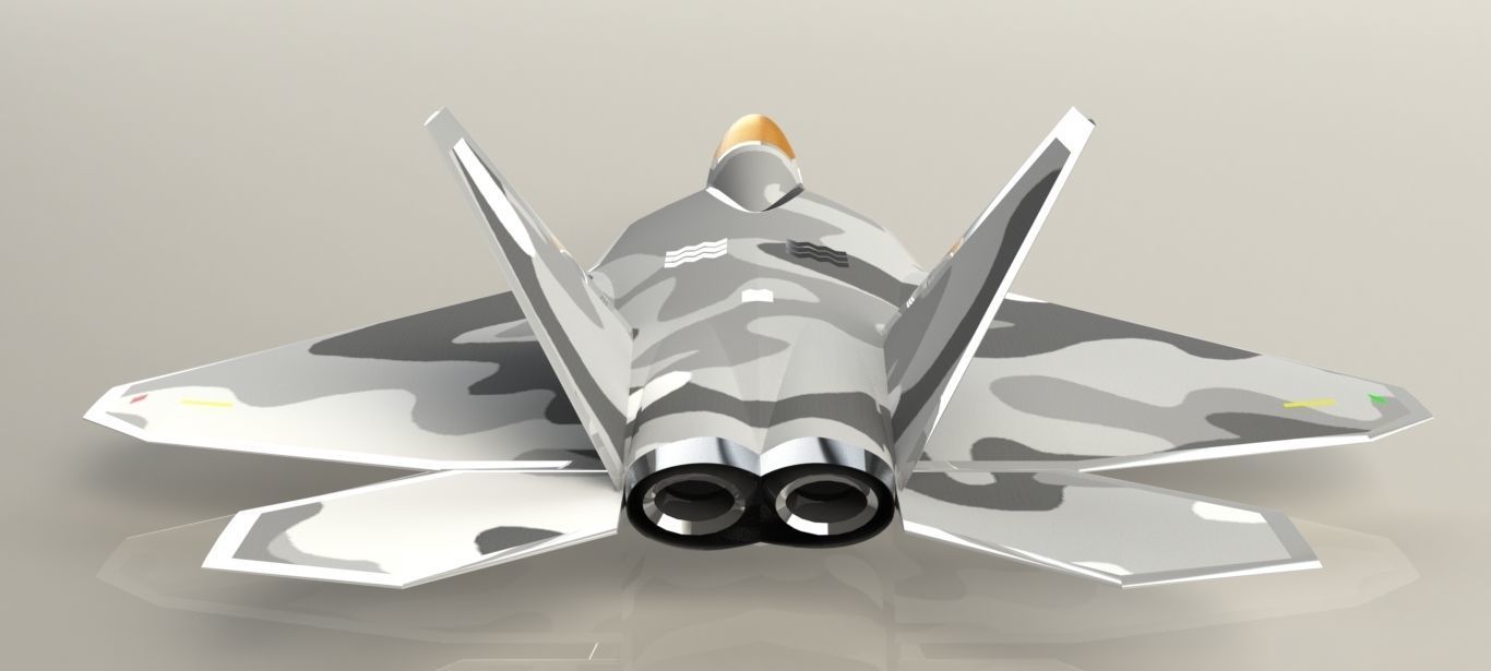 Lockheed Martin F-22 Raptor Fighter Jet Model 3D model | CGTrader