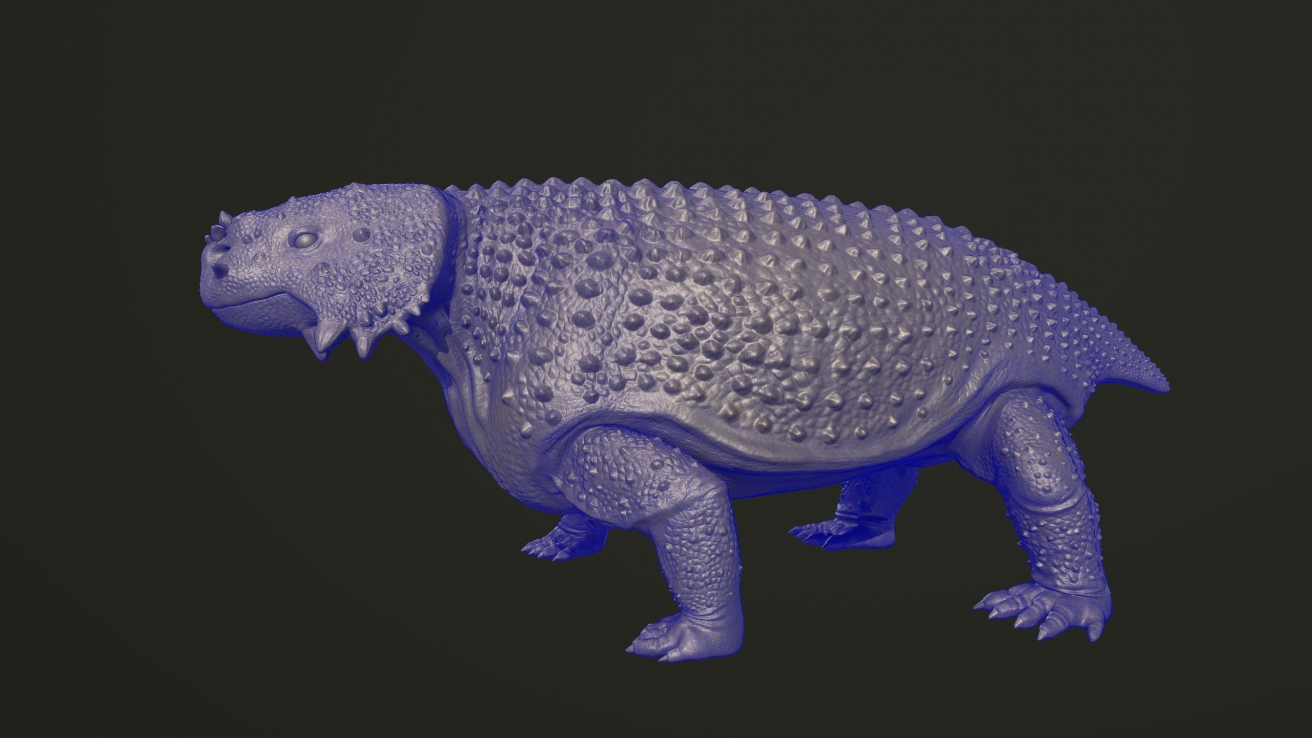 Scutosaurus animal 3D model 3D printable | CGTrader