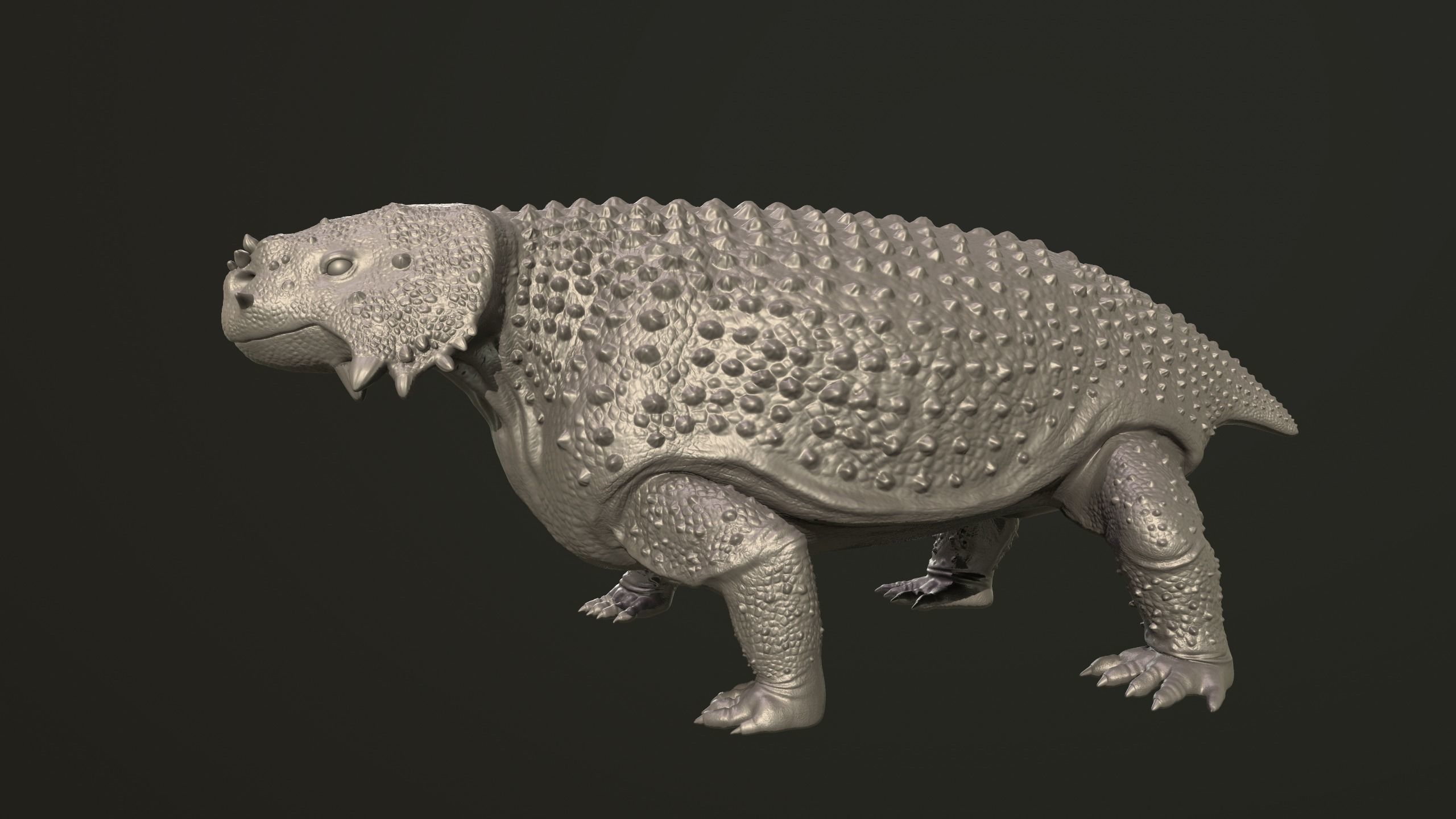 Scutosaurus animal 3D model 3D printable | CGTrader