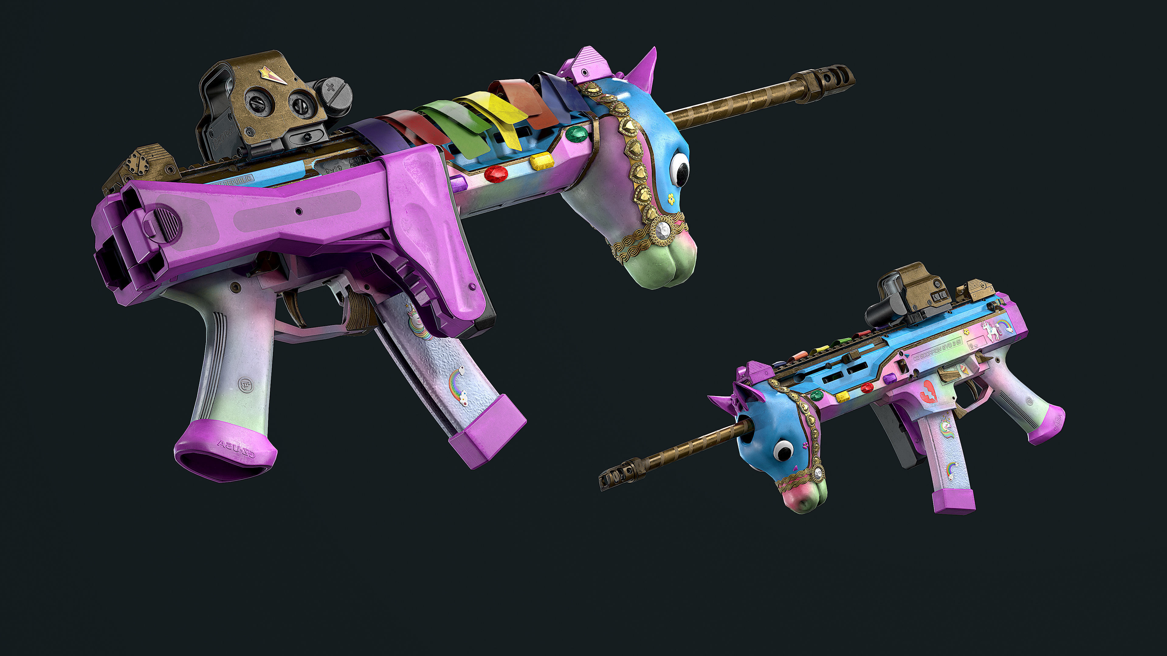 3D model CZ Scorpion EVO 3 Unicorn VR / AR / low-poly | CGTrader
