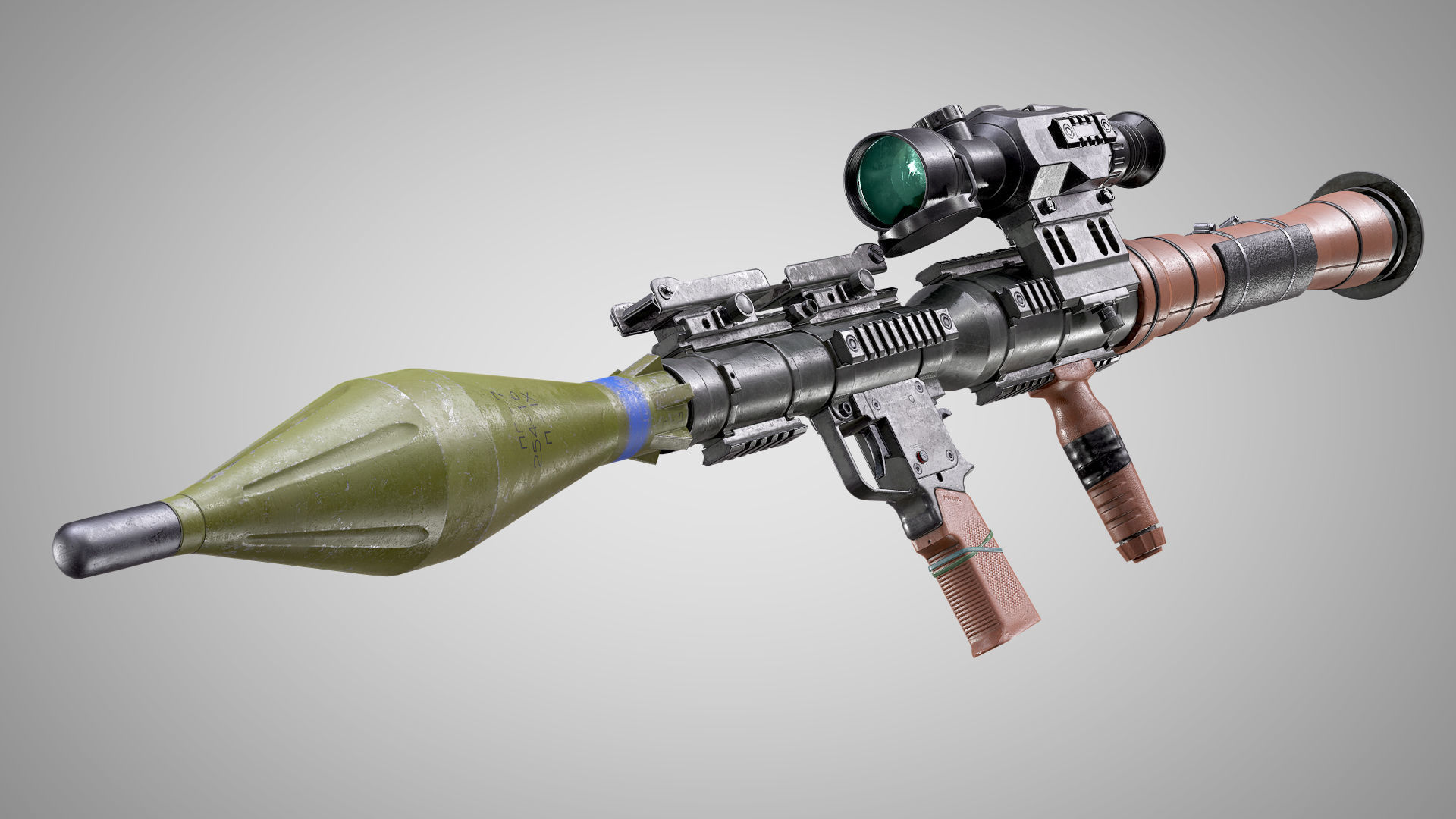 3D model AirTronic Precision Rocket Launcher PSRL FPS Game Ready Weapon ...