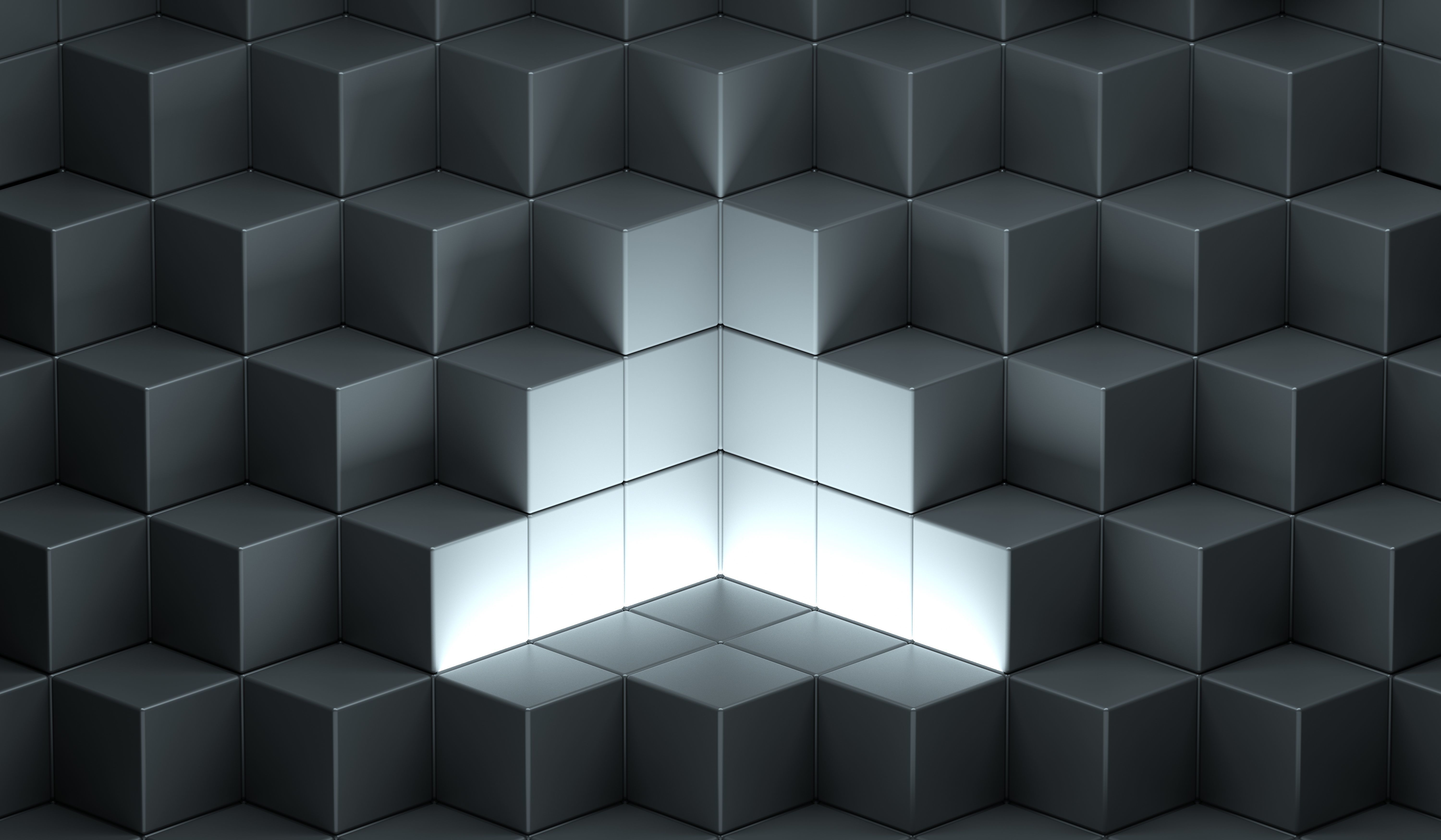 3D model Perfect cube array background VR / AR / low-poly | CGTrader