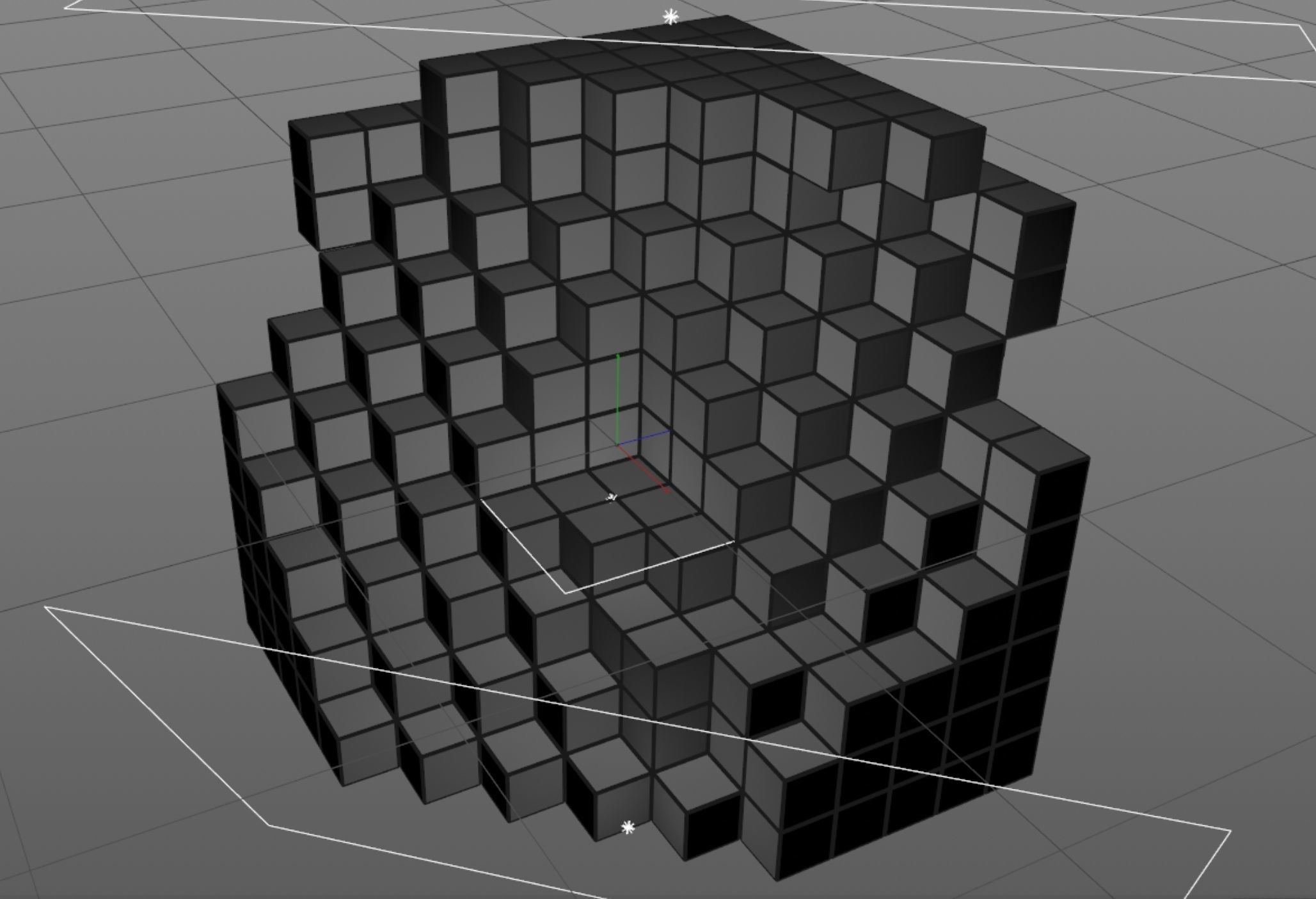3D model Perfect cube array background VR / AR / low-poly | CGTrader