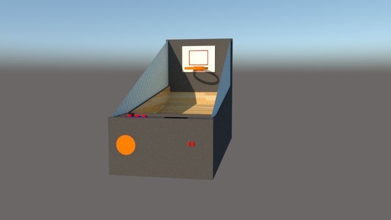 Arcade Basketball Machine 3D model | CGTrader