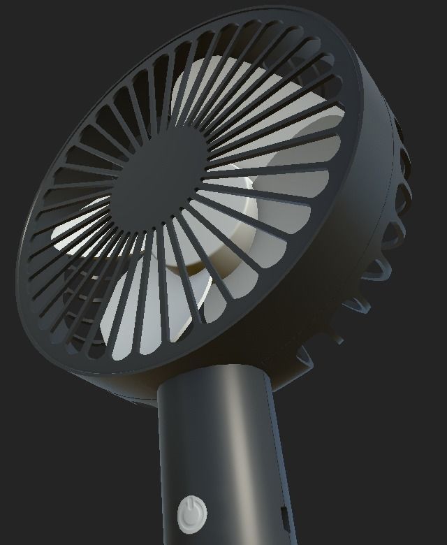 Mini Hand Fan 3D model | CGTrader