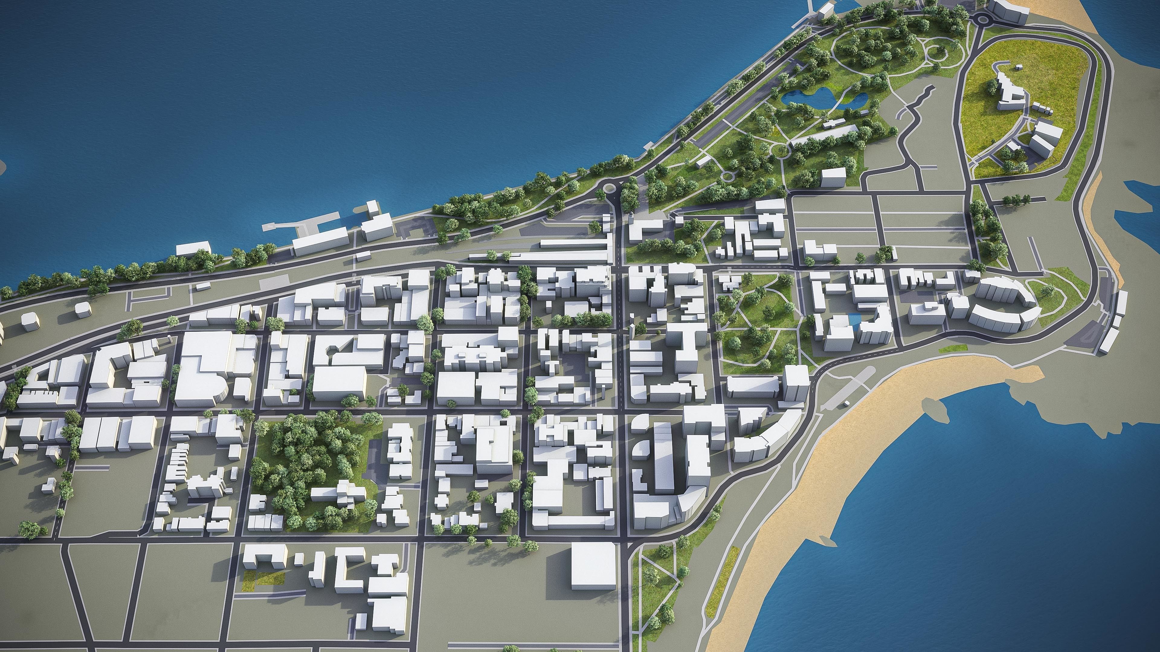 3D model Newcastle VR / AR / low-poly | CGTrader