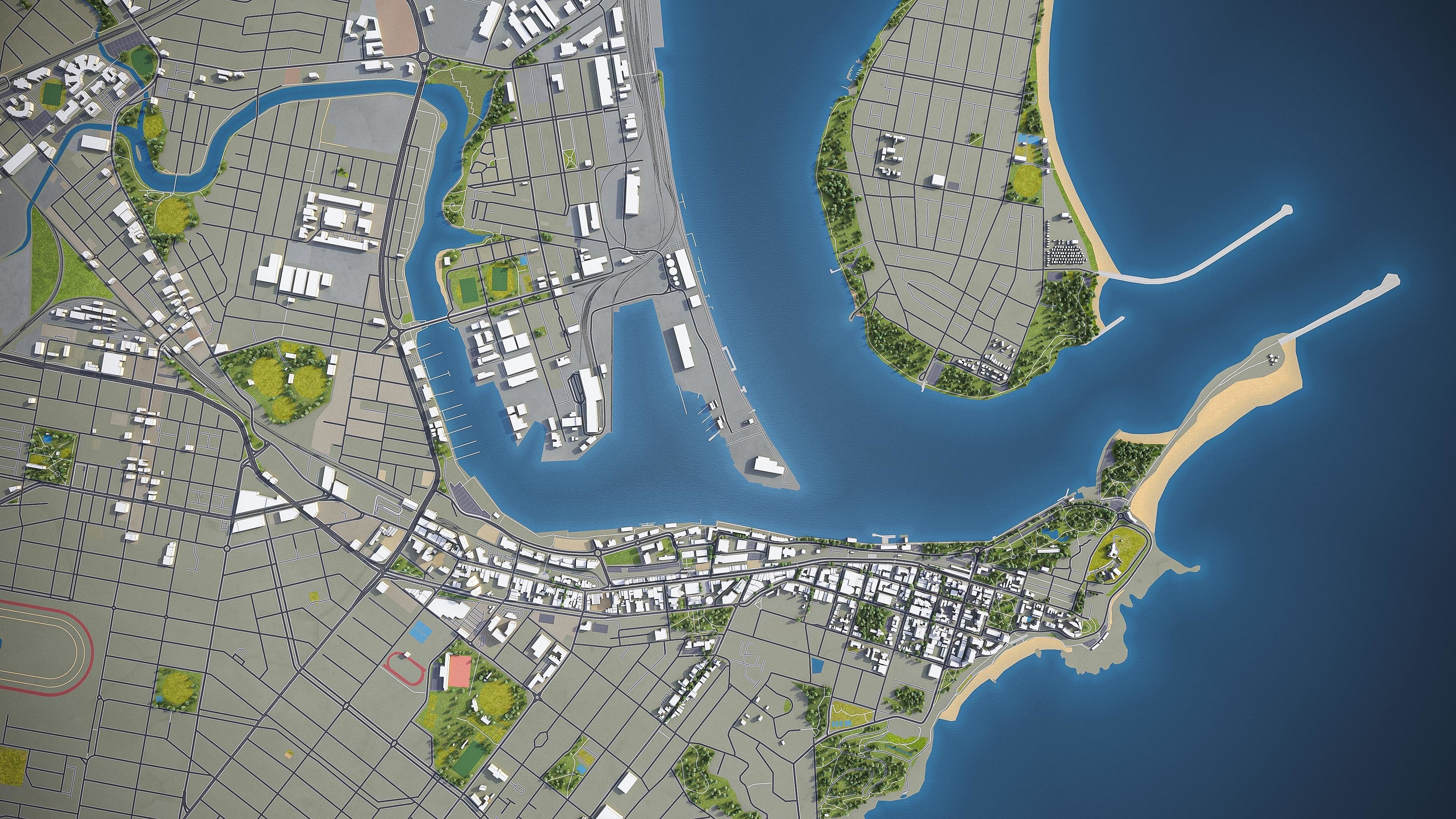 3D model Newcastle VR / AR / low-poly | CGTrader