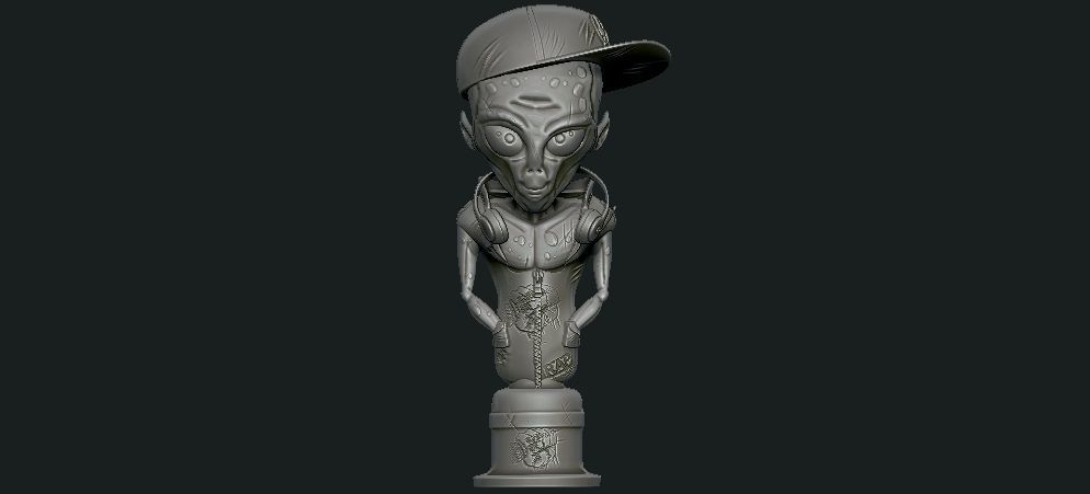 Alien rap 3D model 3D printable | CGTrader
