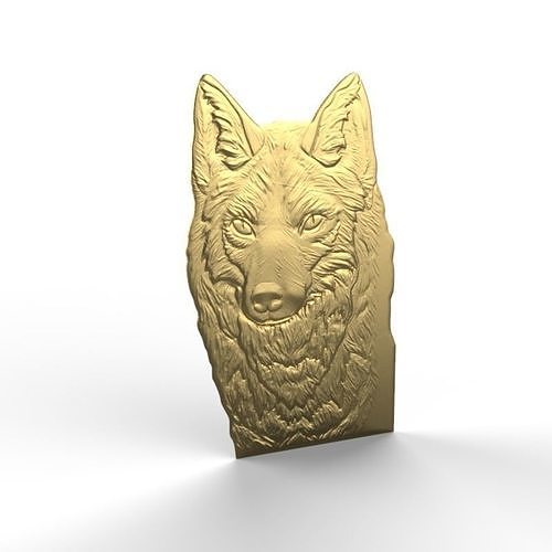 Fox head panel 3D model 3D printable | CGTrader