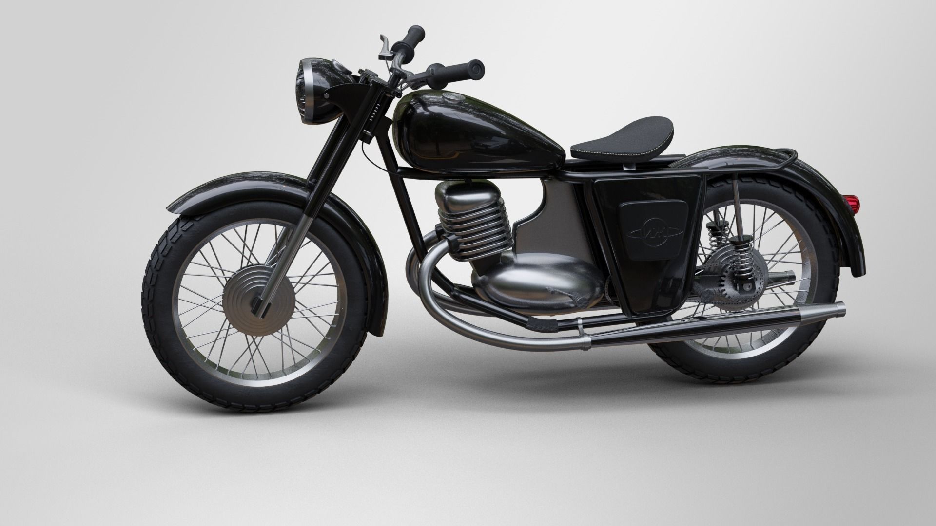 Motorcycle IZH 56 3D model | CGTrader
