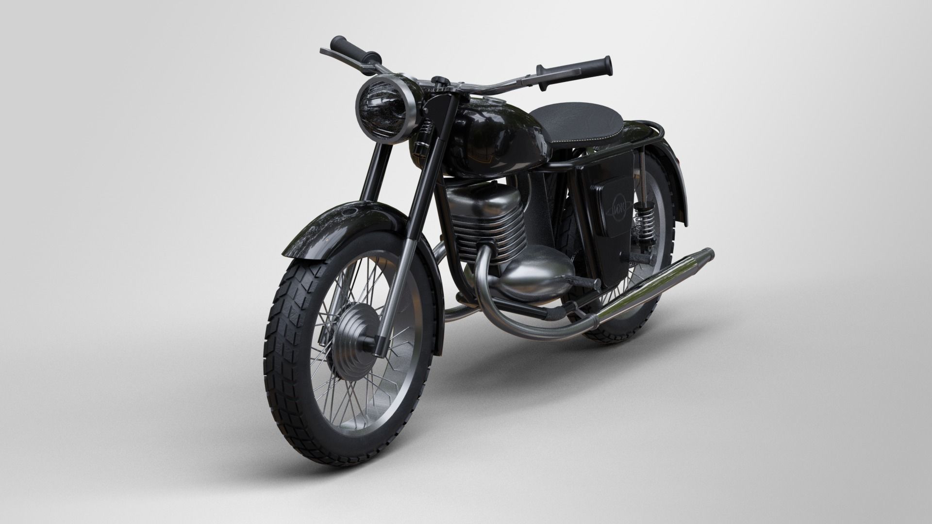 Motorcycle IZH 56 3D model | CGTrader