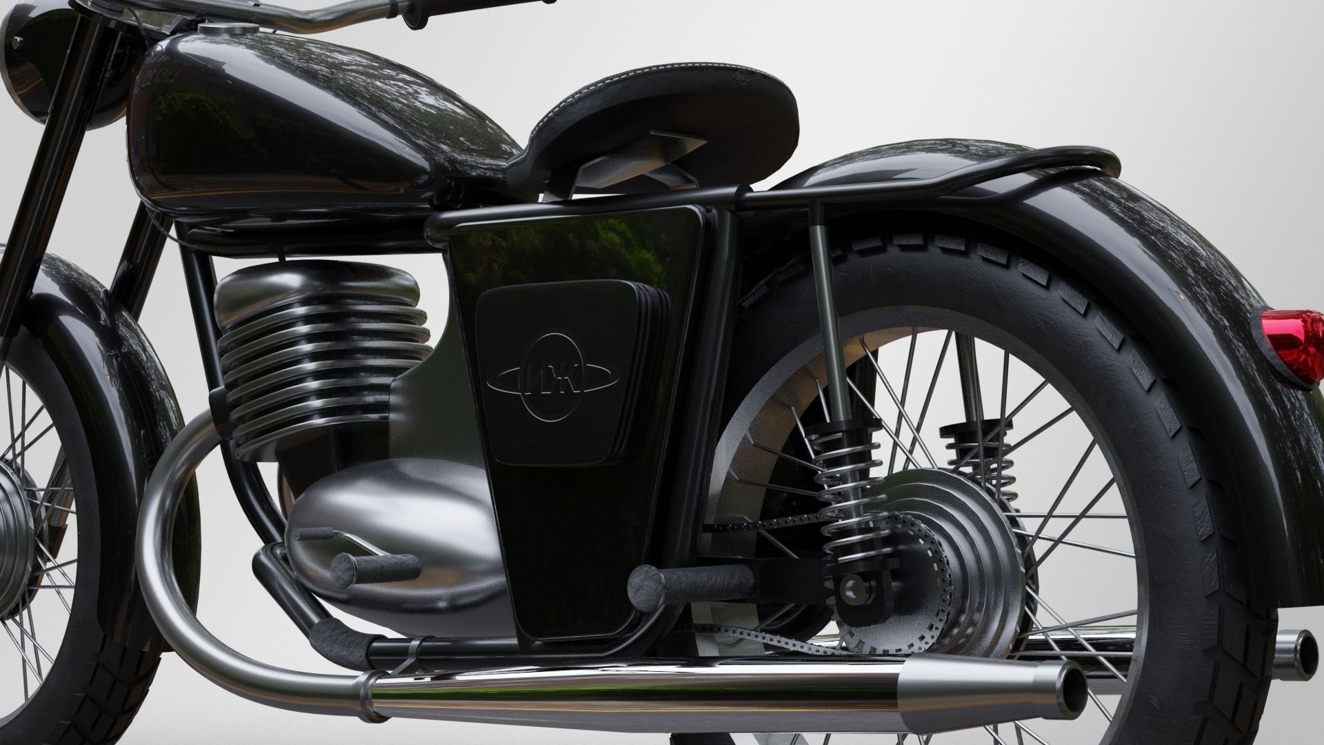 Motorcycle IZH 56 3D model | CGTrader