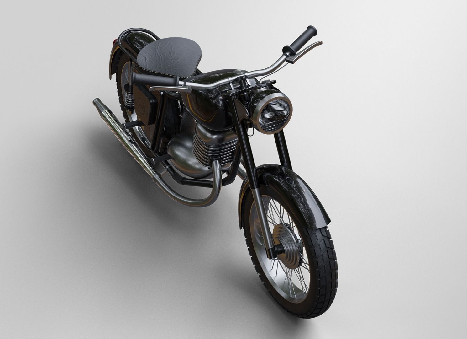 Motorcycle IZH 56 3D model | CGTrader