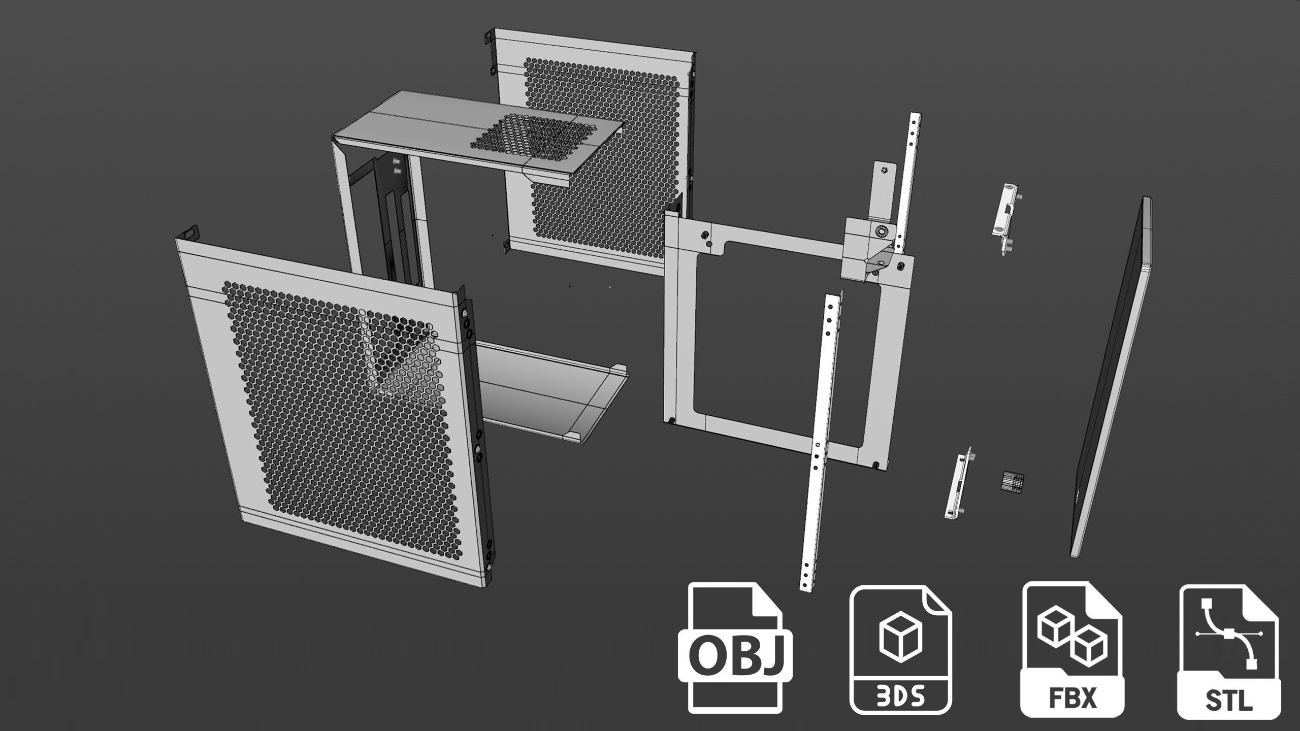 Velka 3 pc case 3D model | CGTrader