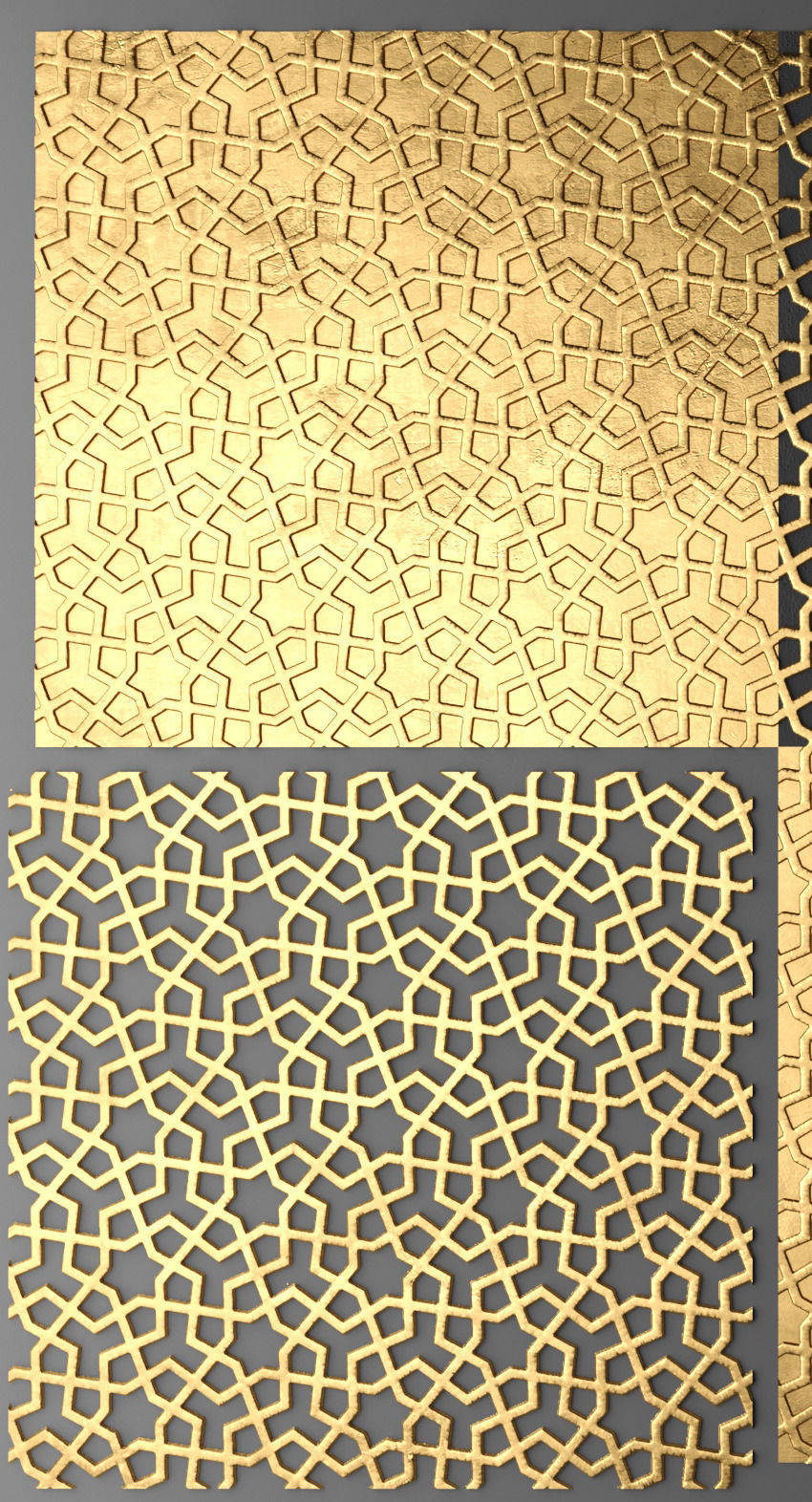 Lattice Arab panel 3D 8 3D model | CGTrader