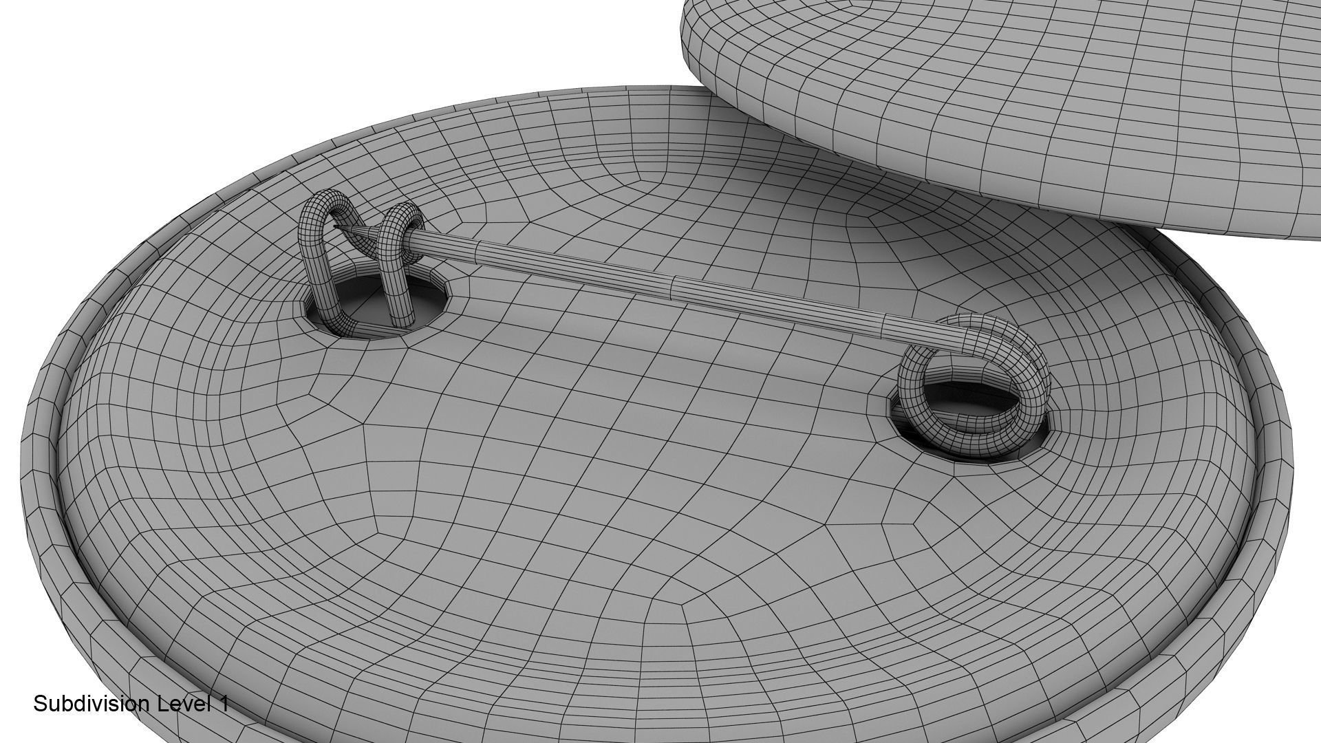 Badge Pin 3D model | CGTrader