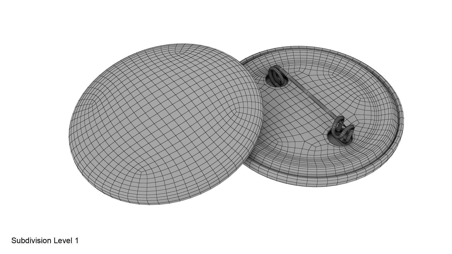 Badge Pin 3D model | CGTrader
