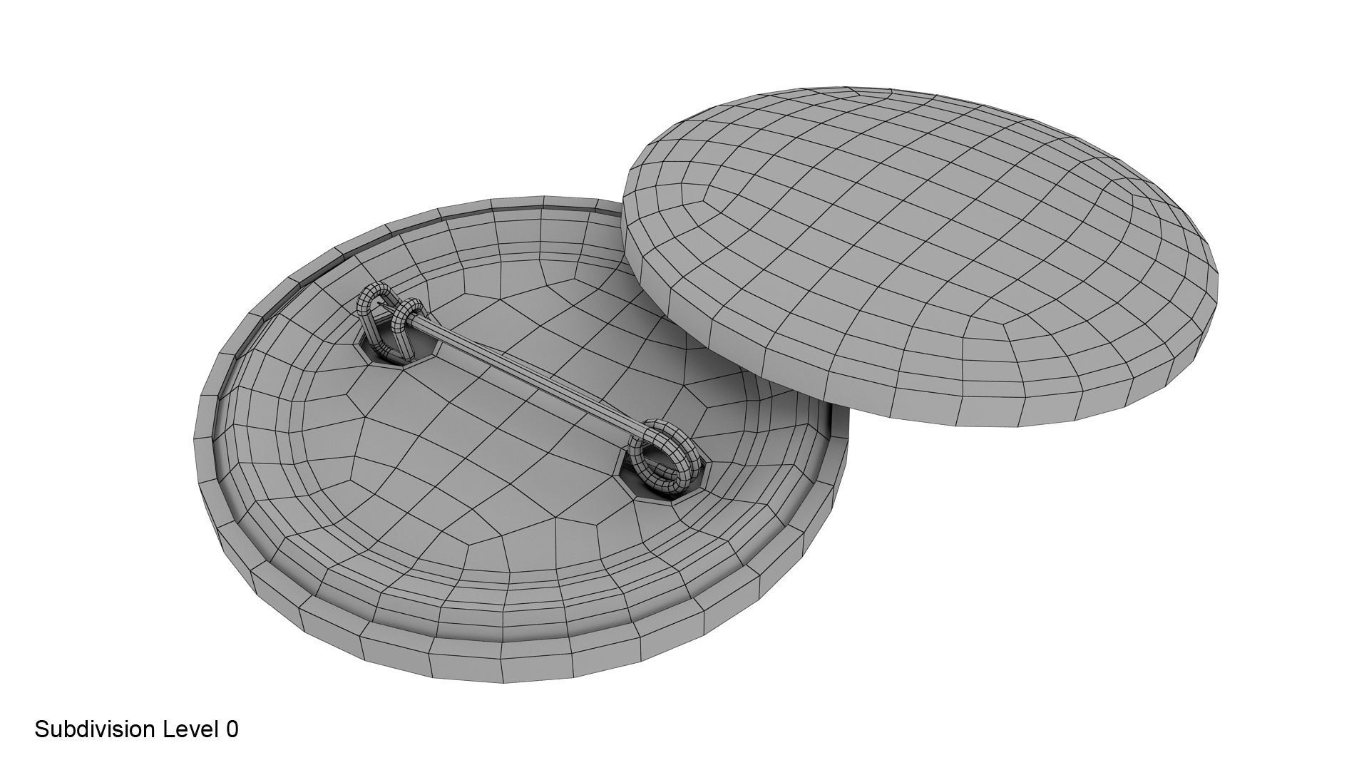 Badge Pin 3D model | CGTrader