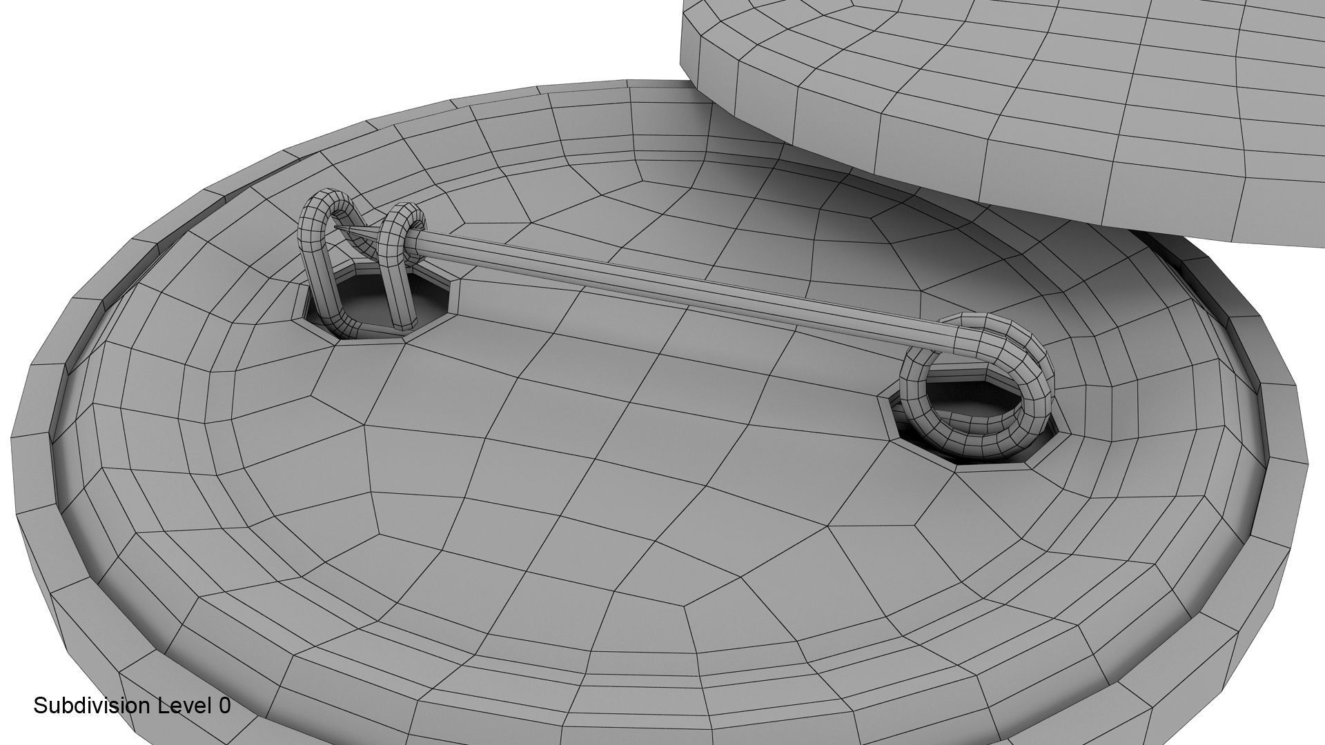 Badge Pin 3D model | CGTrader