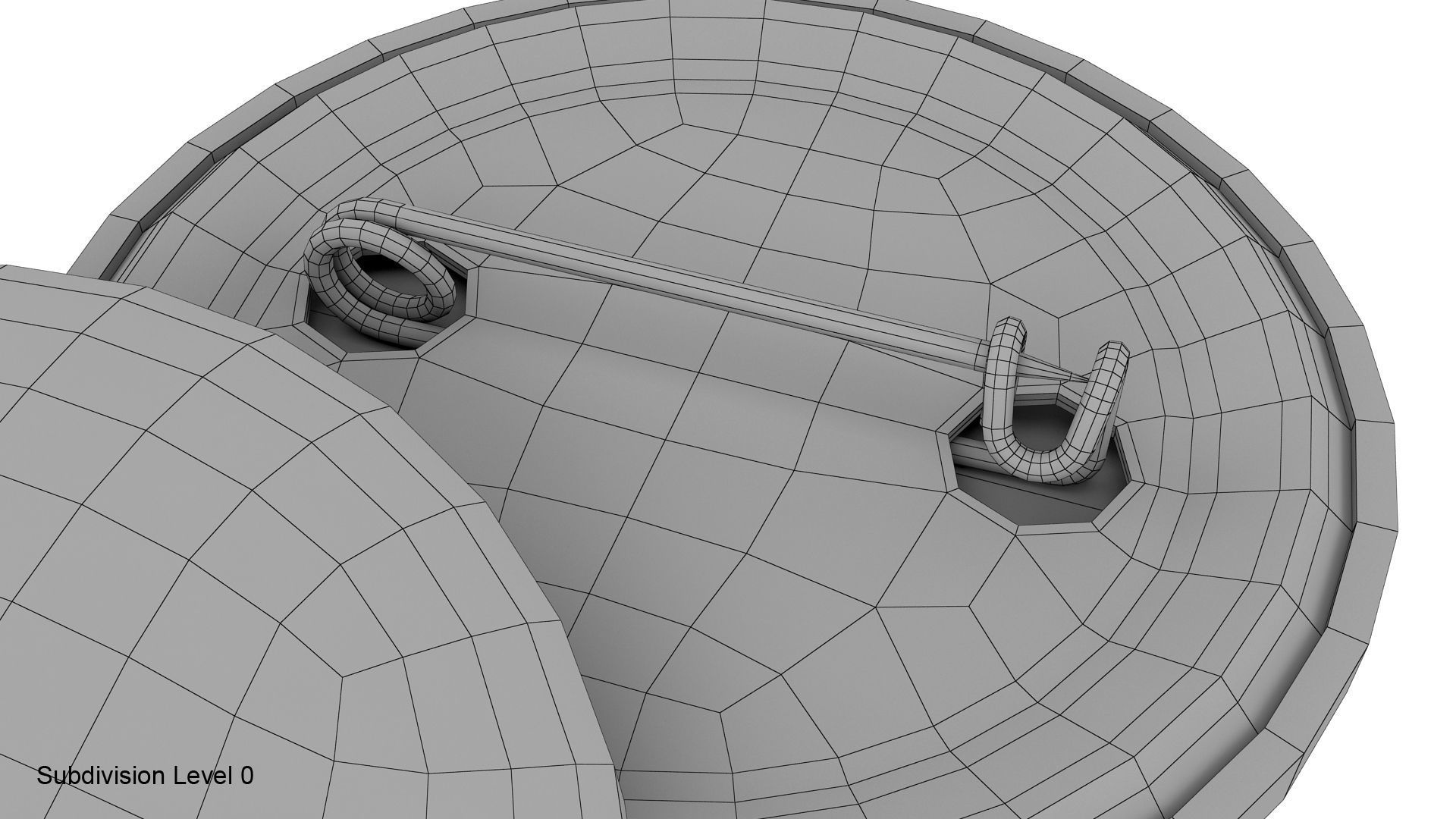 Badge Pin 3D model | CGTrader