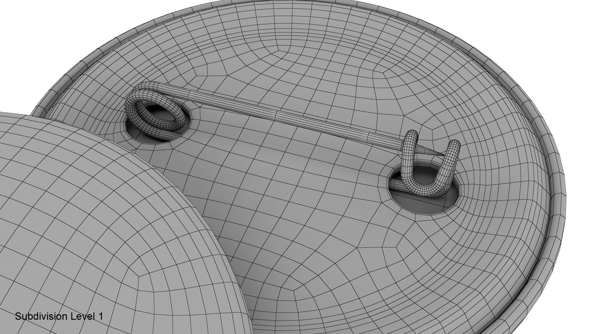 Badge Pin 3D model | CGTrader