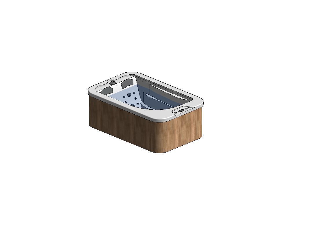 3D model Revit Family - Full scalable hot tub VR / AR / low-poly | CGTrader