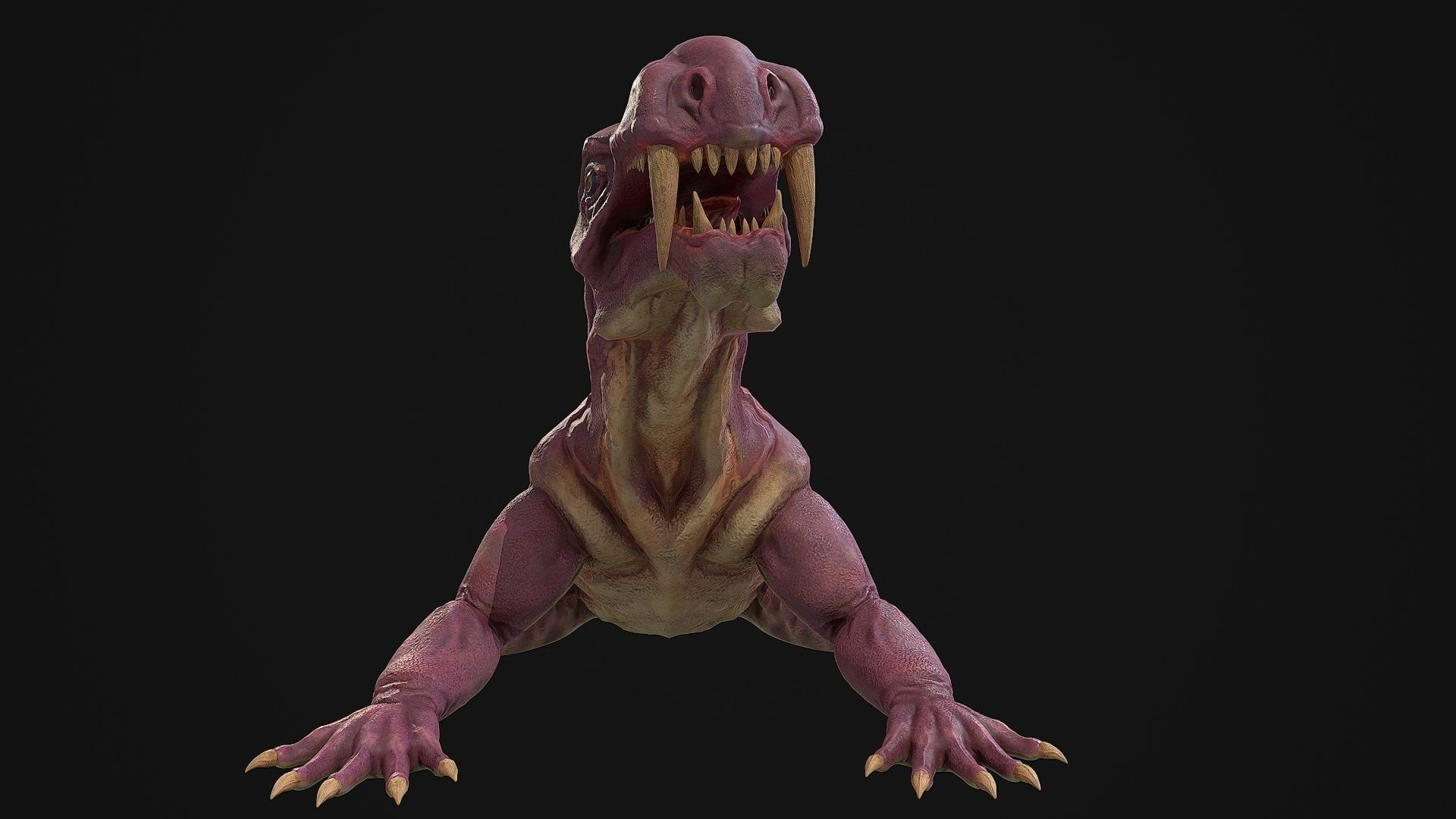 3D model Ivantosaurus ensifer ancient animal detailed VR / AR / low ...