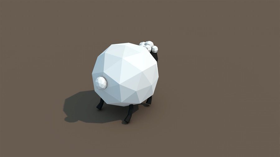 3D model Low Poly Sheep VR / AR / low-poly | CGTrader