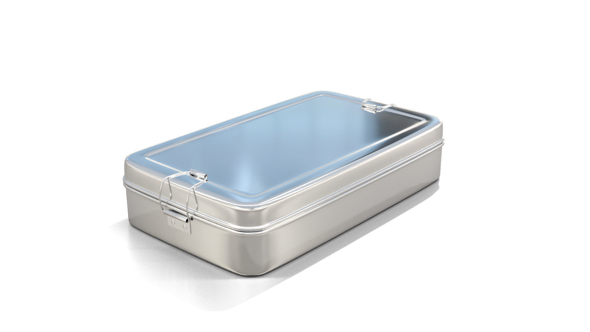 3D model Stainless Steel Tiffin Box 3d Model VR / AR / low-poly | CGTrader