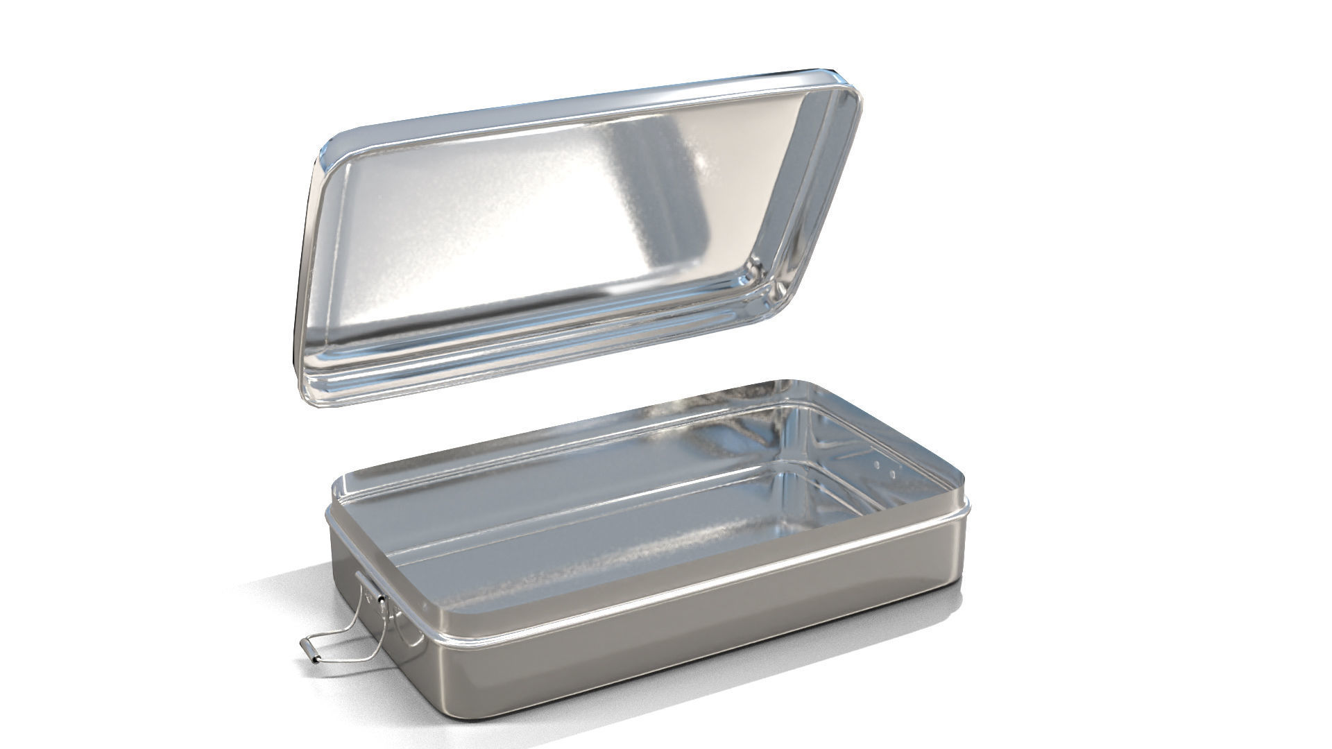 3D model Stainless Steel Tiffin Box 3d Model VR / AR / low-poly | CGTrader