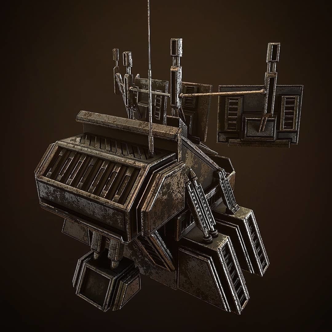 3D model Broken futuristic computer VR / AR / low-poly | CGTrader