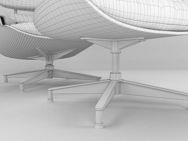 Eames Lounge Set 3D model | CGTrader