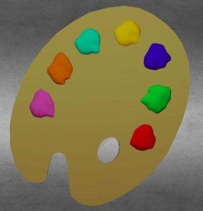 Color Palette free VR / AR / low-poly 3D model | CGTrader