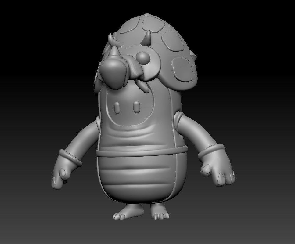 Fall Guys dinosaur 3D model 3D printable | CGTrader