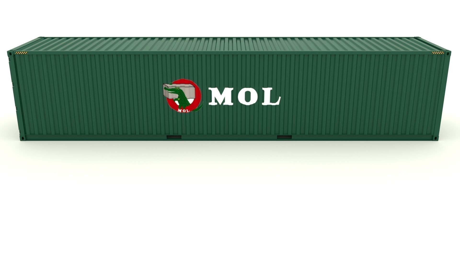 Shipping container MOL 3D Model .obj .fbx .stl .blend .dae - CGTrader.com