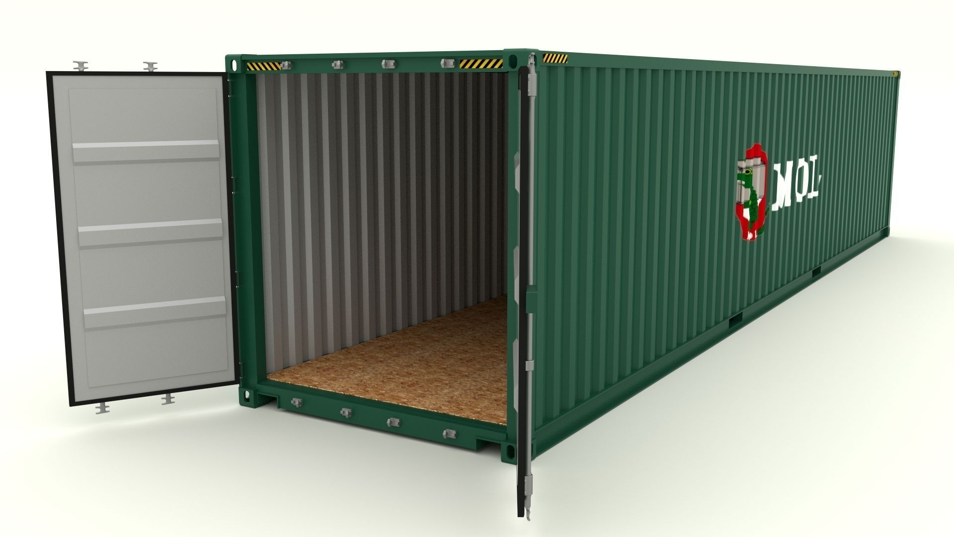 Shipping container MOL 3D Model OBJ FBX STL BLEND DAE - CGTrader.com