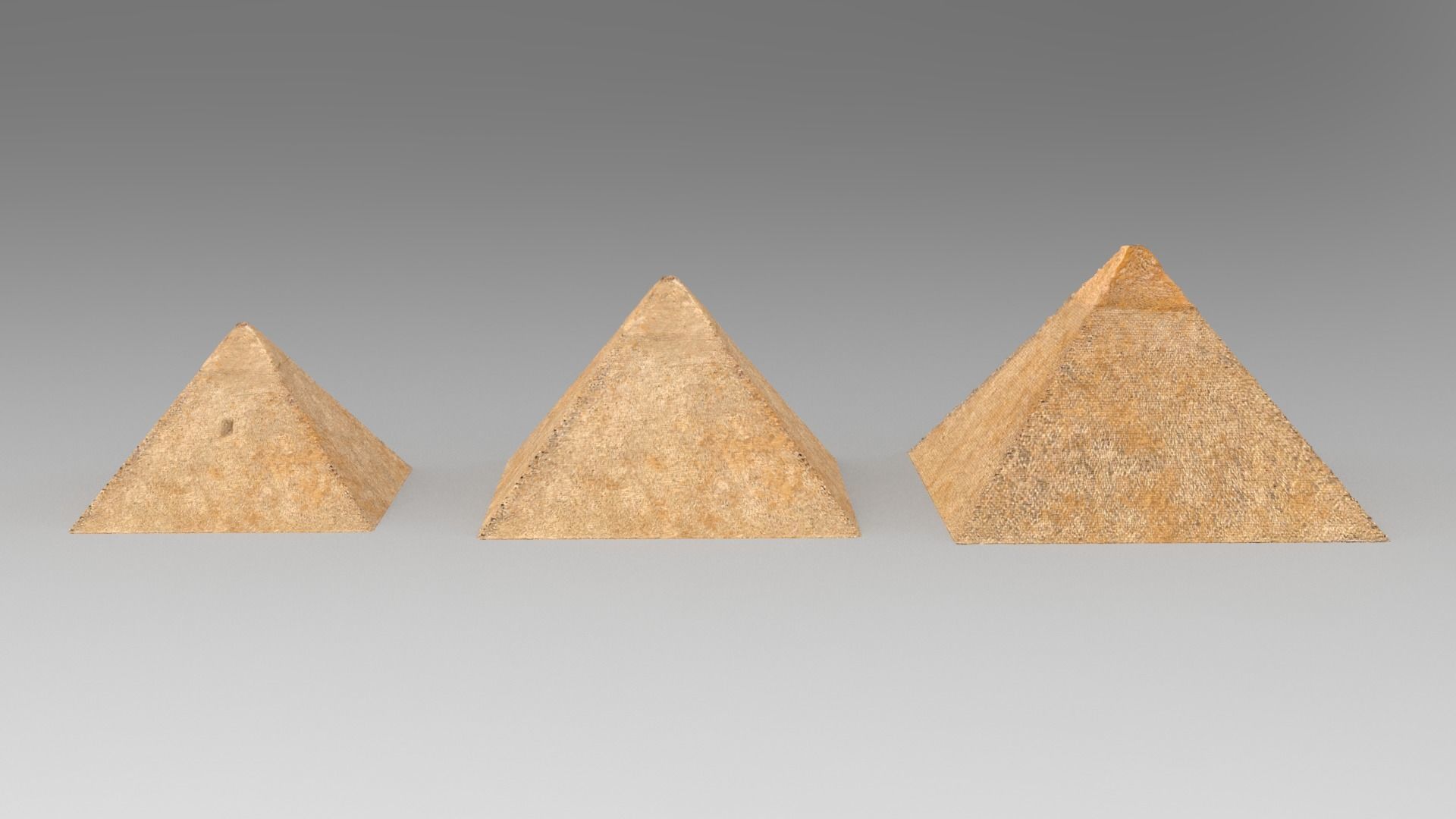 3D model Pyramids of Giza Egypt VR / AR / low-poly | CGTrader